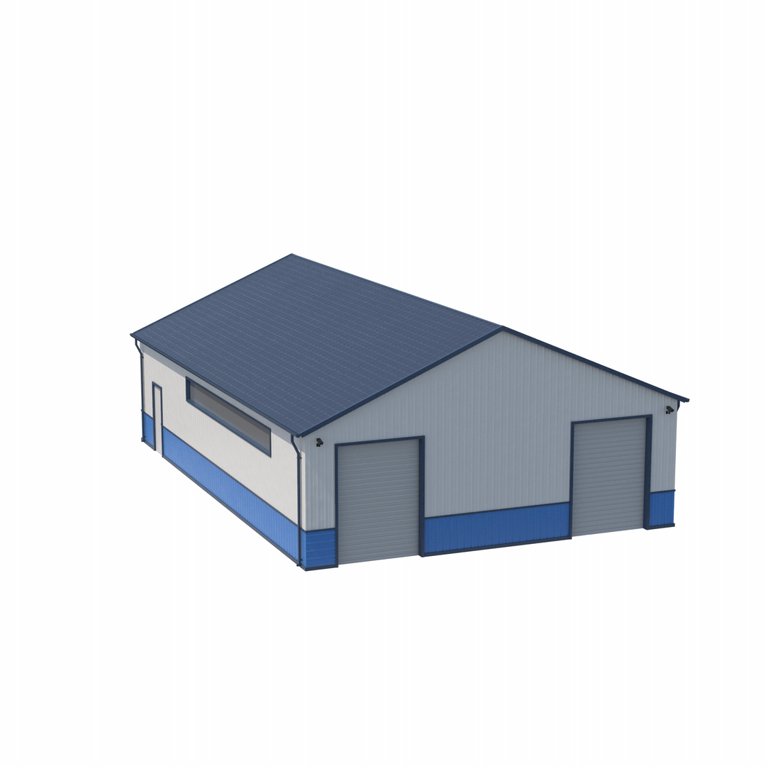 Blue Warehouse 3D - TurboSquid 2157467