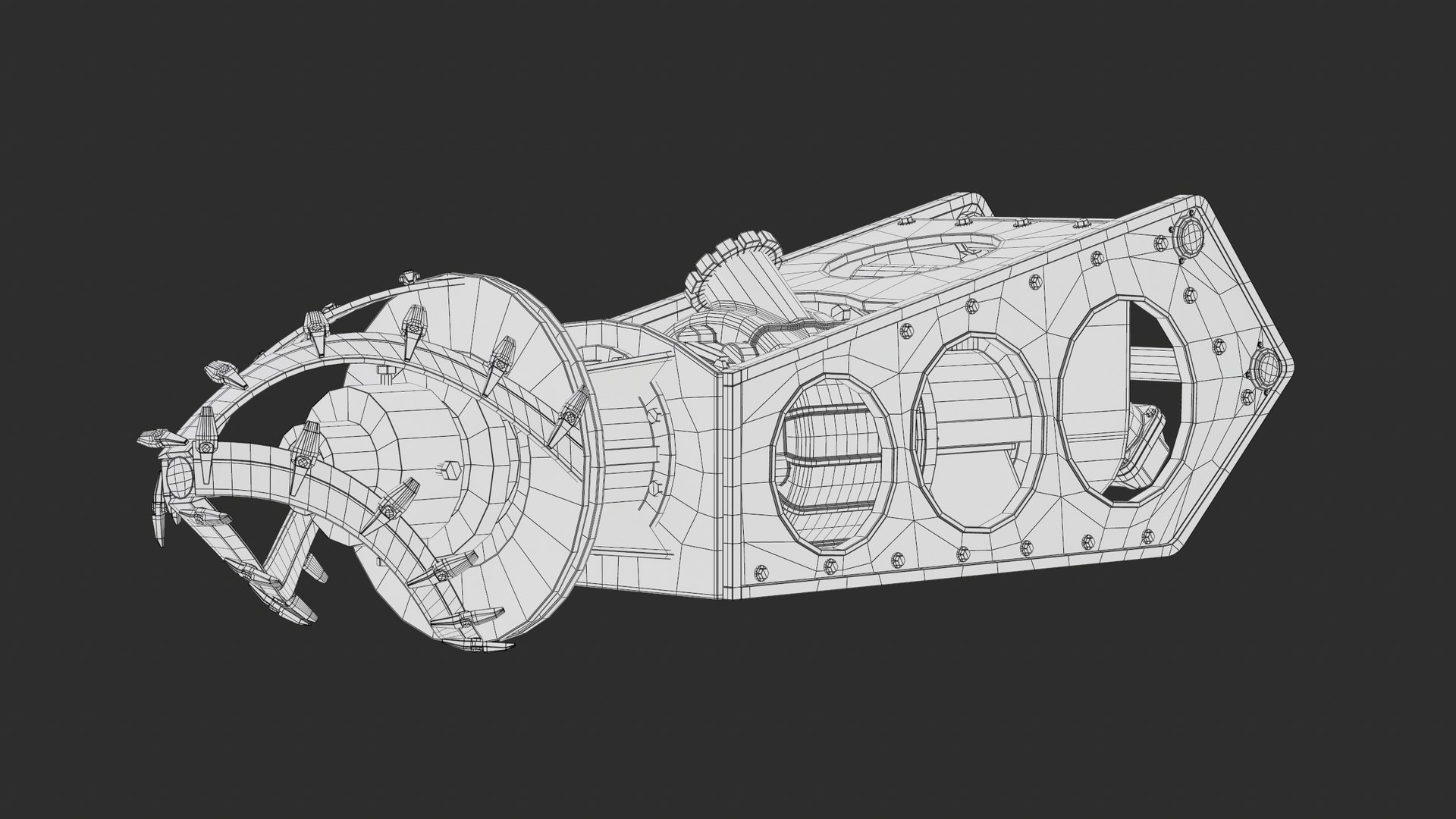 Excavator Dredge Attachment PBR 3D Model - TurboSquid 2420628