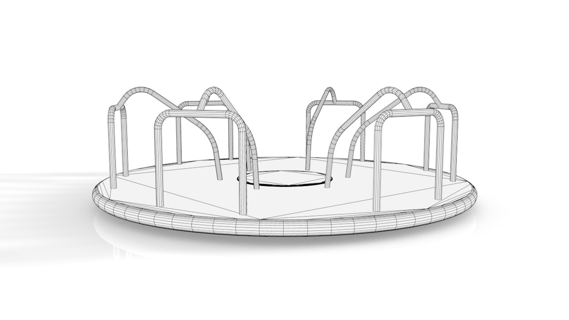 3D Children Carousel - TurboSquid 1450384
