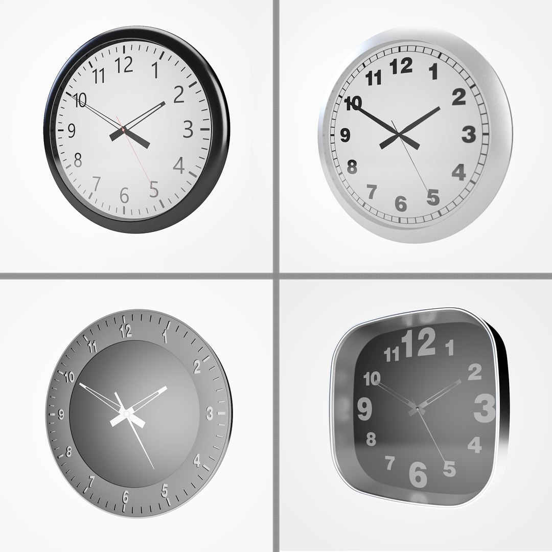 Wall Clock 3D Model - TurboSquid 1168921