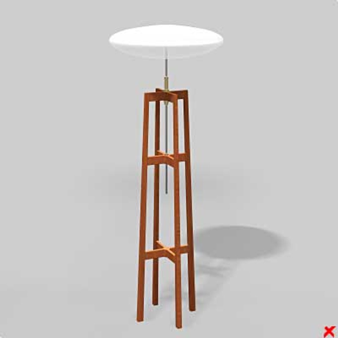 3d model lamp standing