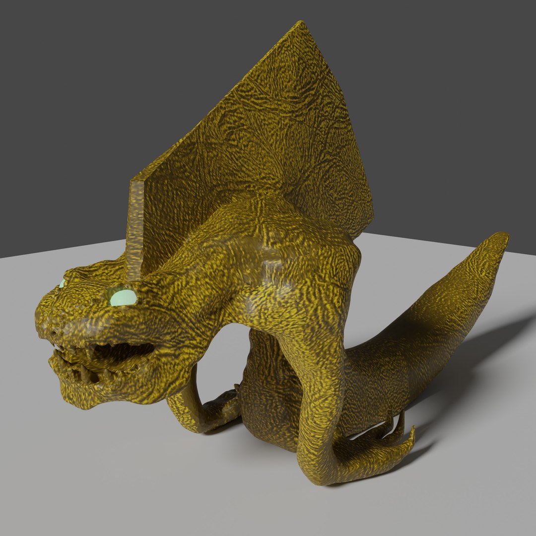 3D Ancient Lizard With Arms Model - TurboSquid 2182445