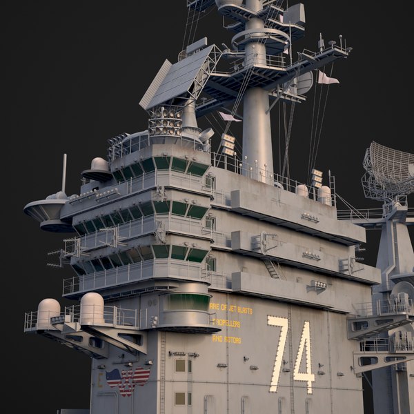 cvn 74 aircraft carrier 3d obj