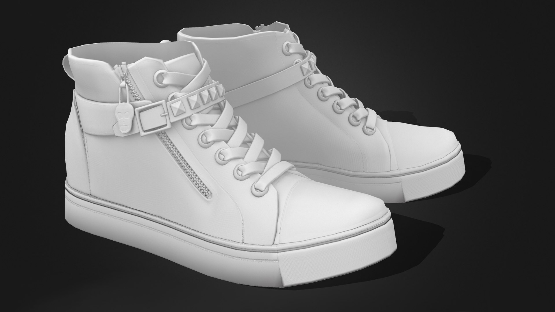 Long Neck Street Style Sneakers Model - TurboSquid 1973201