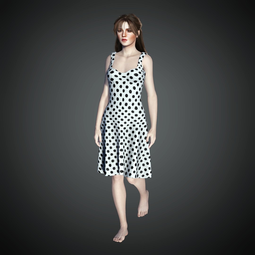 Realistic 3D Female Character Model 3D - TurboSquid 2331147