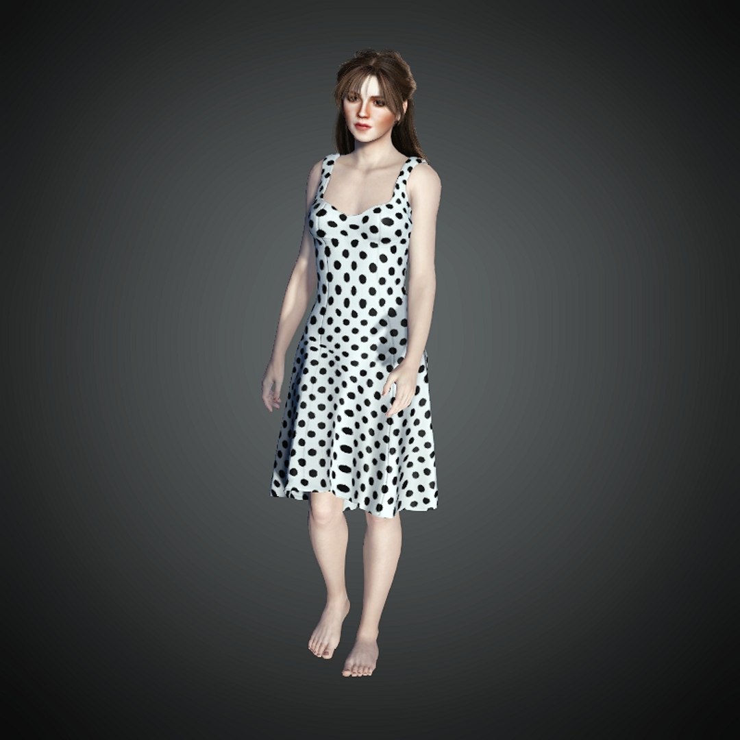 Realistic 3D Female Character Model 3D - TurboSquid 2331147