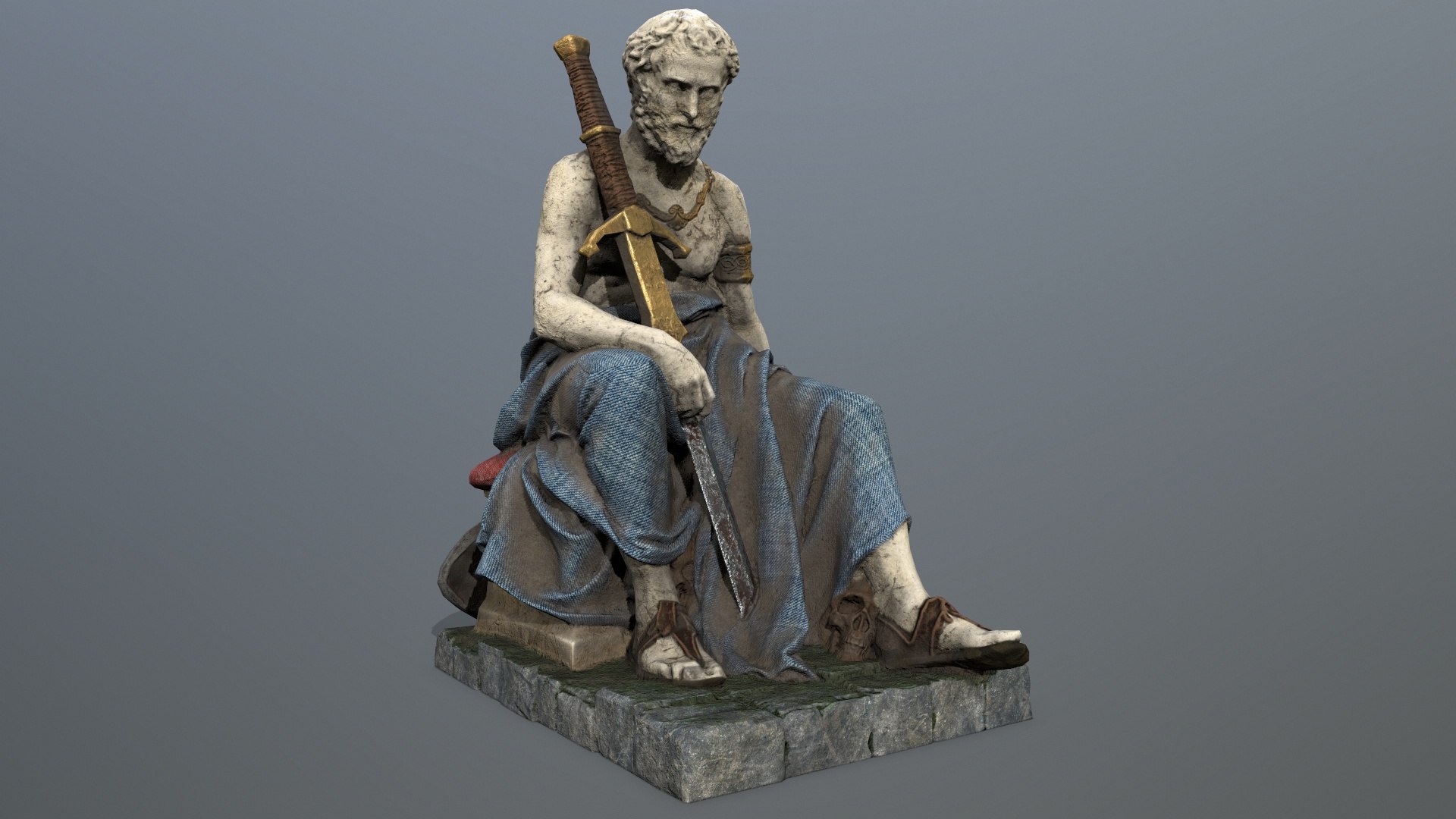 3D Man Statue Model - TurboSquid 2067850