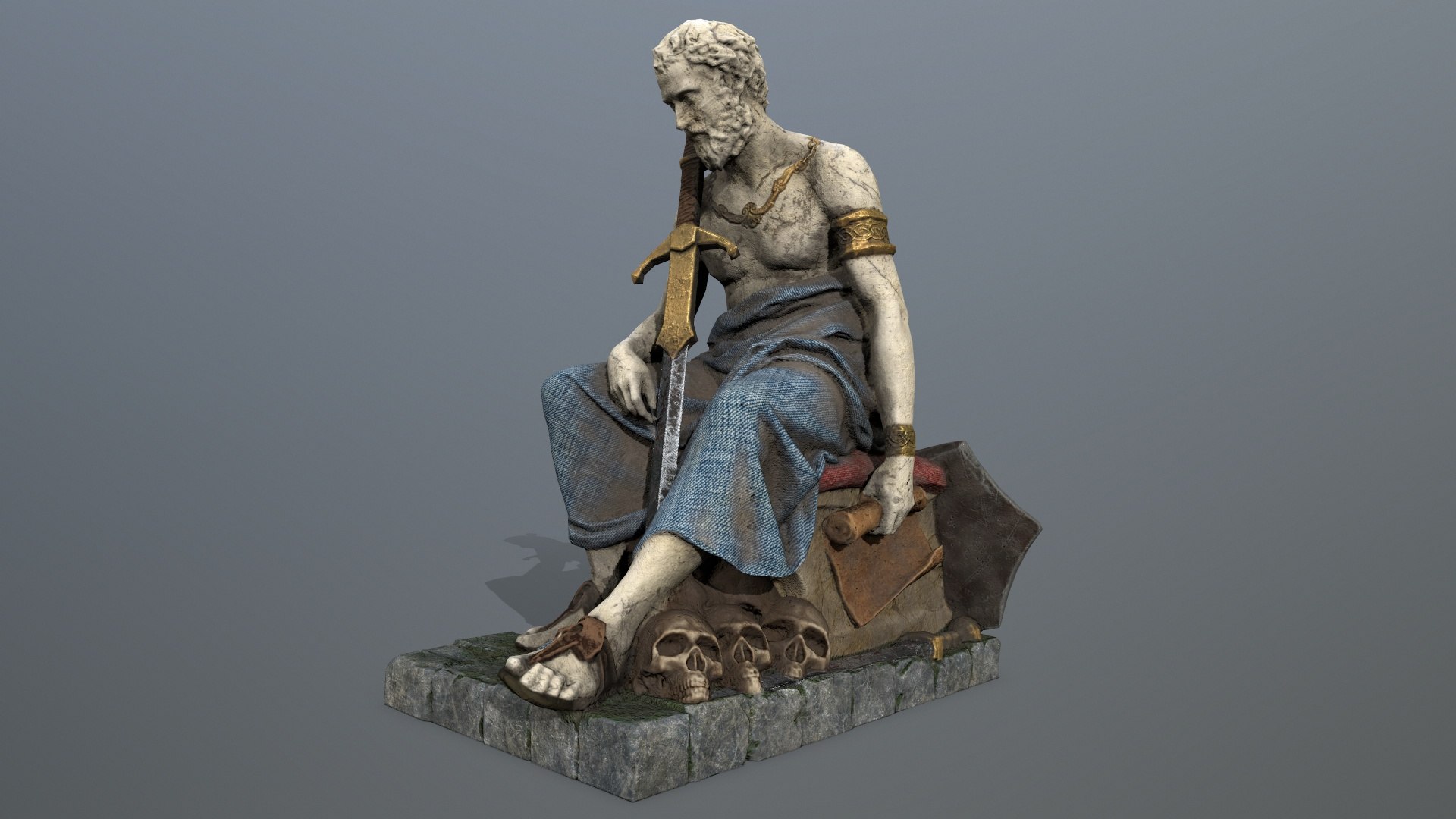 3D Man Statue Model - TurboSquid 2067850