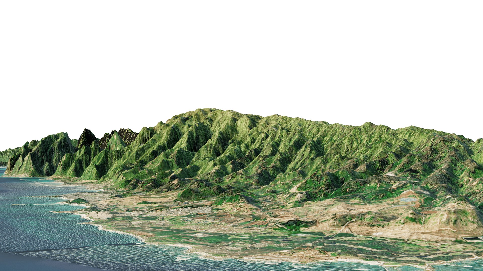 Oahu Island Full 3d Model Terrain 3D Model - TurboSquid 2073200
