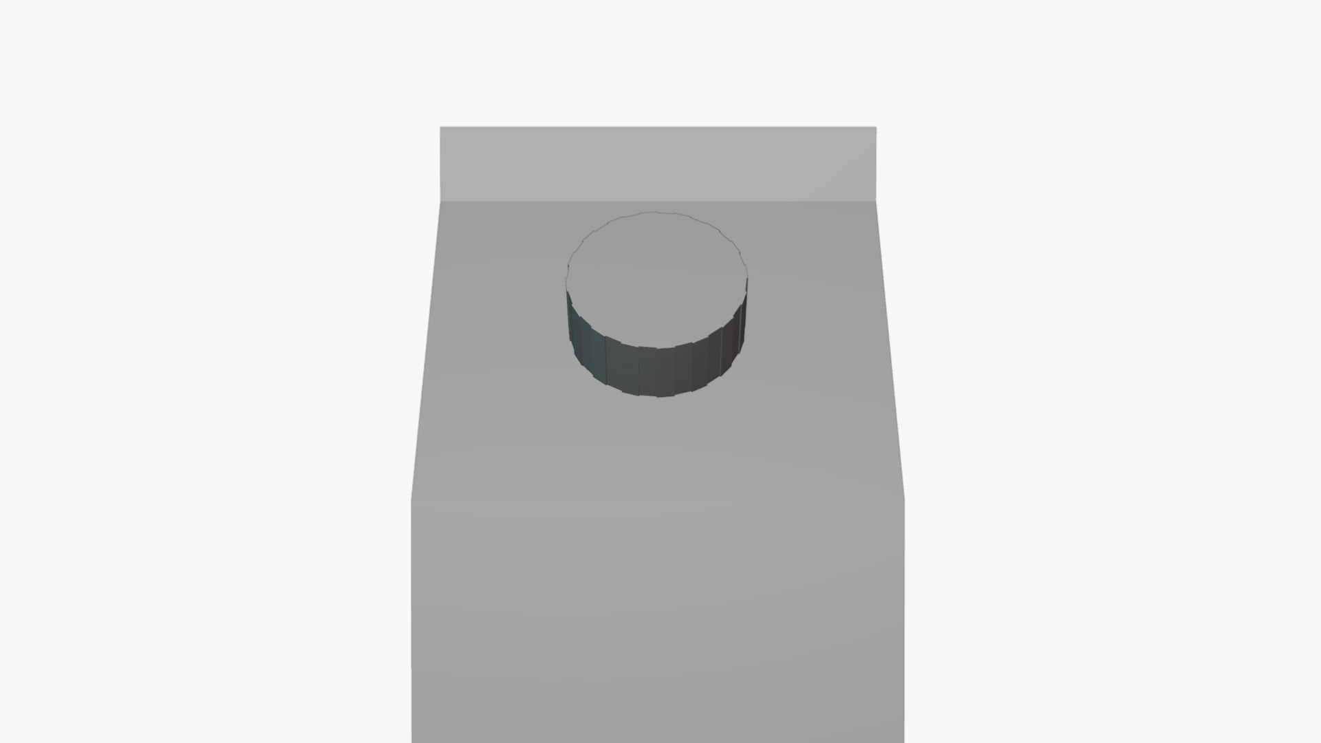 Basic Milk Carton - Geometry Only No Textures No Materials Model ...