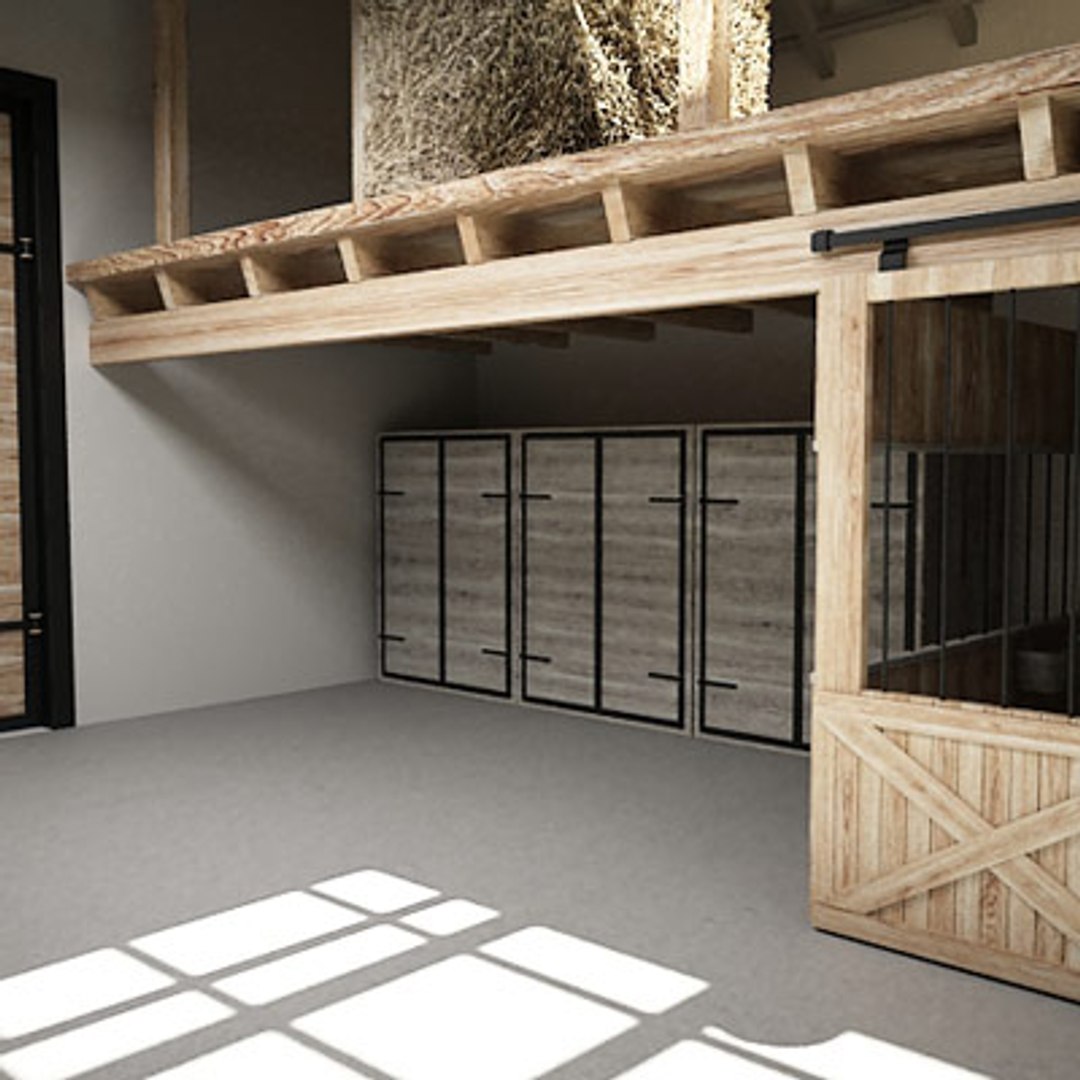 3d model stables