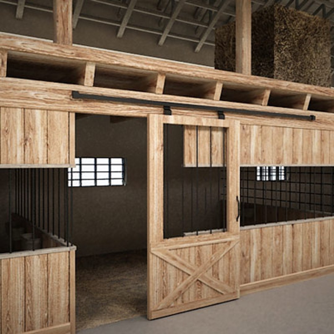 3d model stables