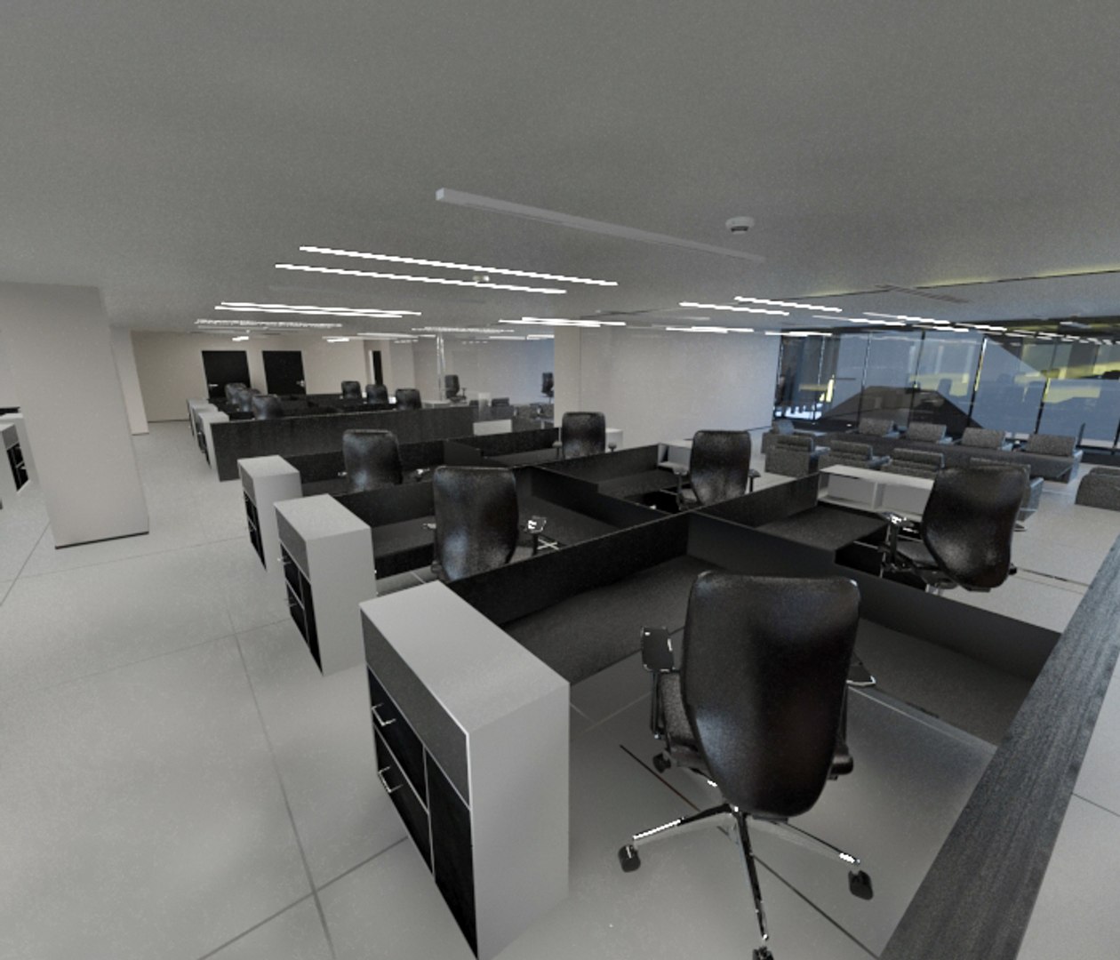 3D Modern Commercial Office Building Model - TurboSquid 1249425