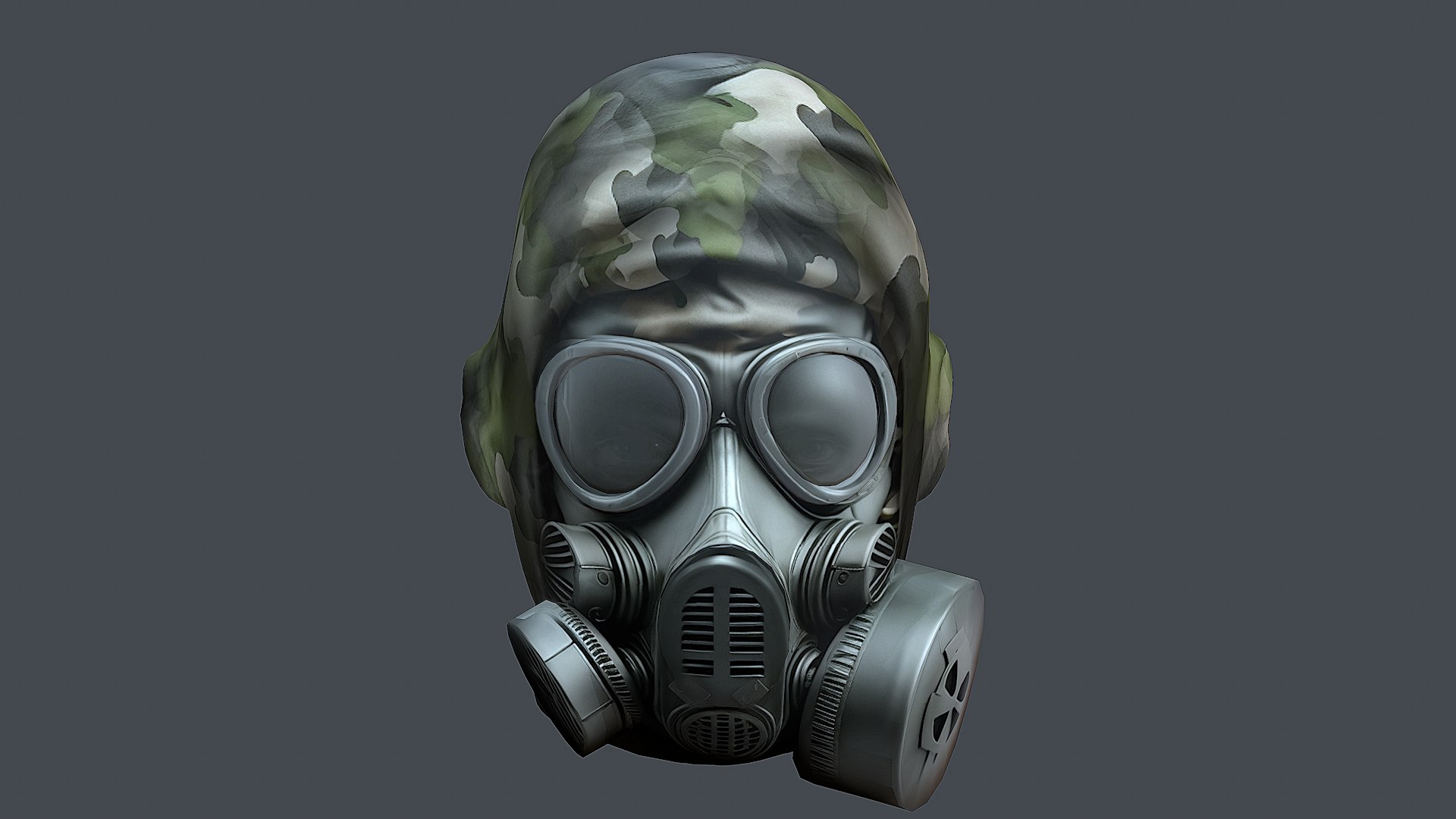 3D model Gas mask helmet military combat protection - TurboSquid 2028707