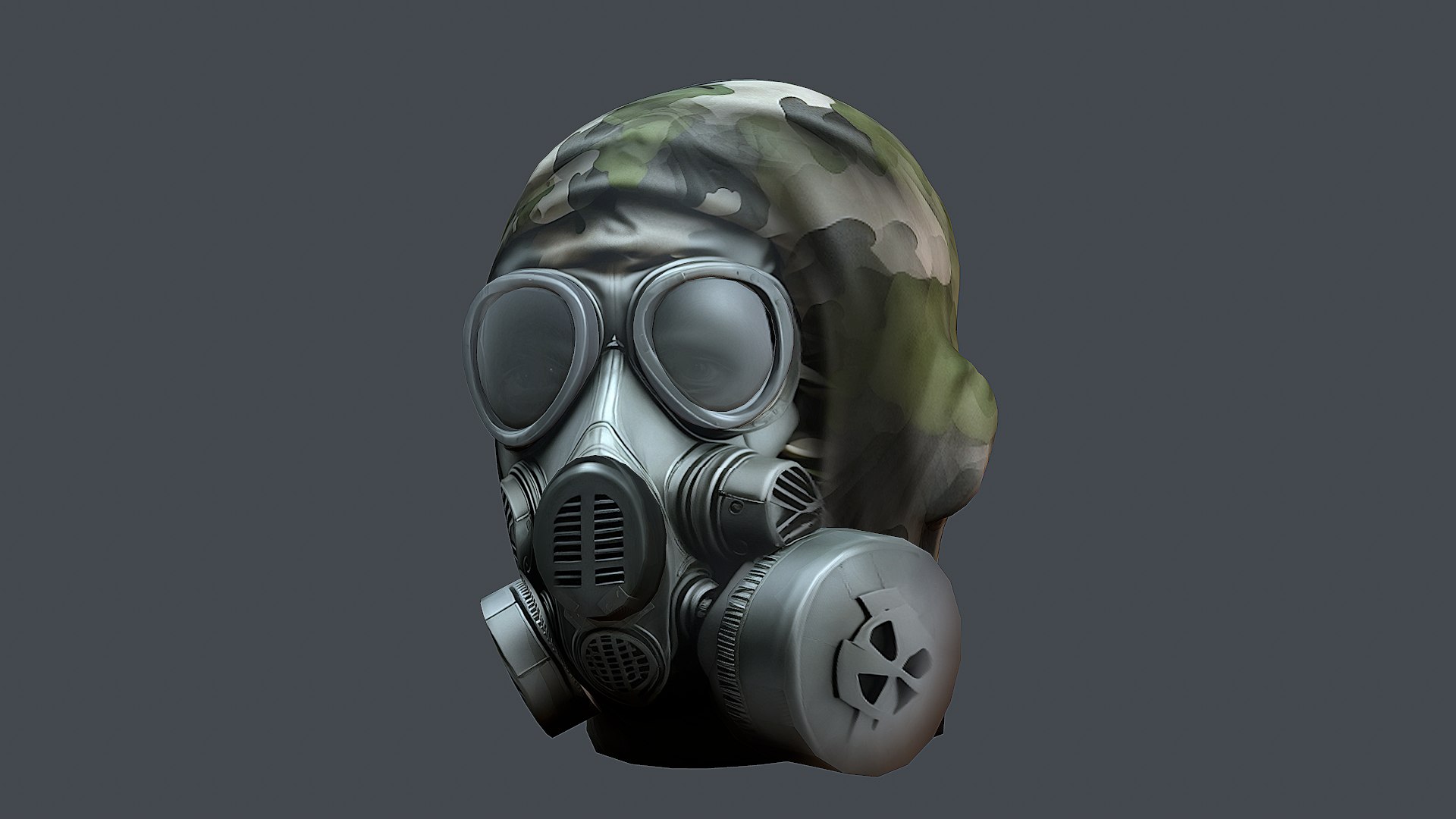 3D model Gas mask helmet military combat protection - TurboSquid 2028707