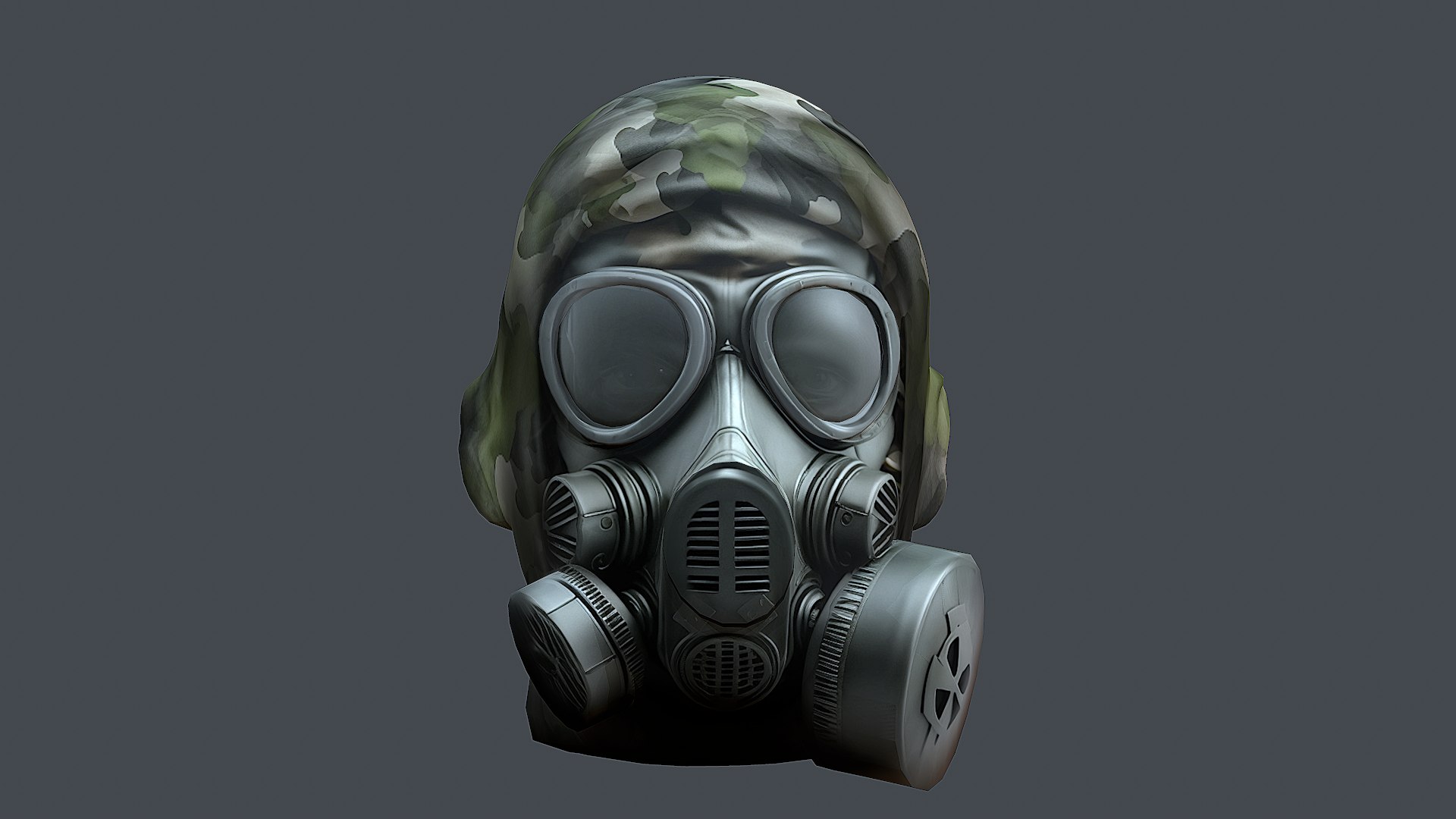 3D model Gas mask helmet military combat protection - TurboSquid 2028707