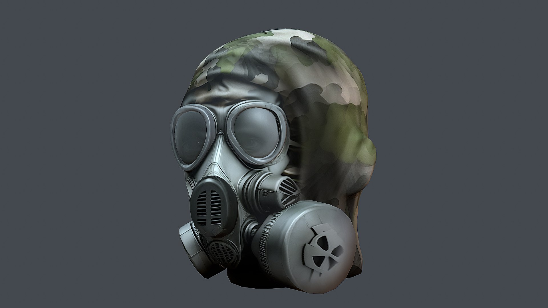 3D model Gas mask helmet military combat protection - TurboSquid 2028707