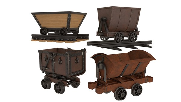Mine Cart collection 3D model - TurboSquid 1993128