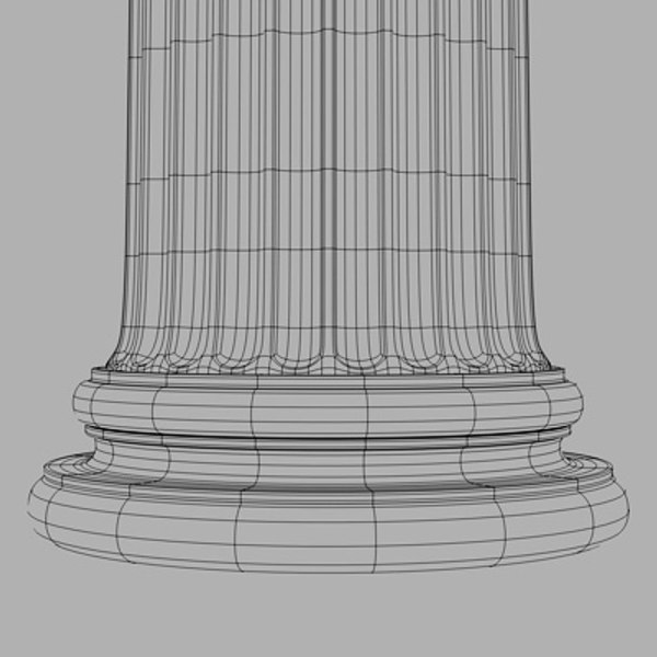 3d obj ionic column