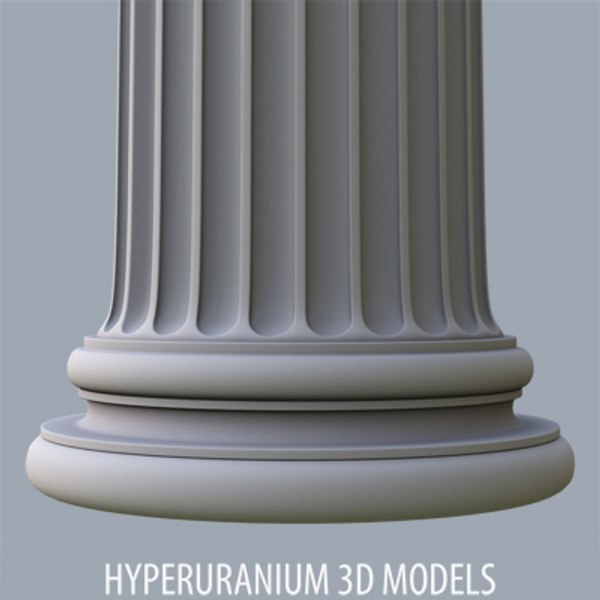 3d obj ionic column