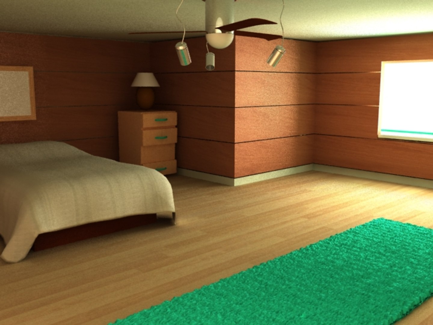 3ds max bedroom room