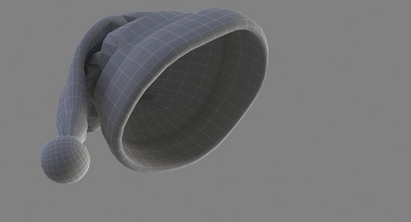 3d model of realistic santa claus hat