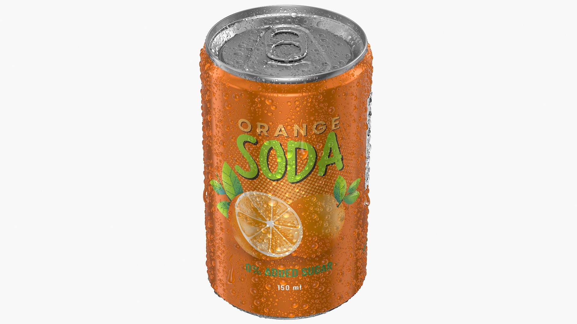 Soda Can With Droplets Slim Can 150ml 3D - TurboSquid 2242205