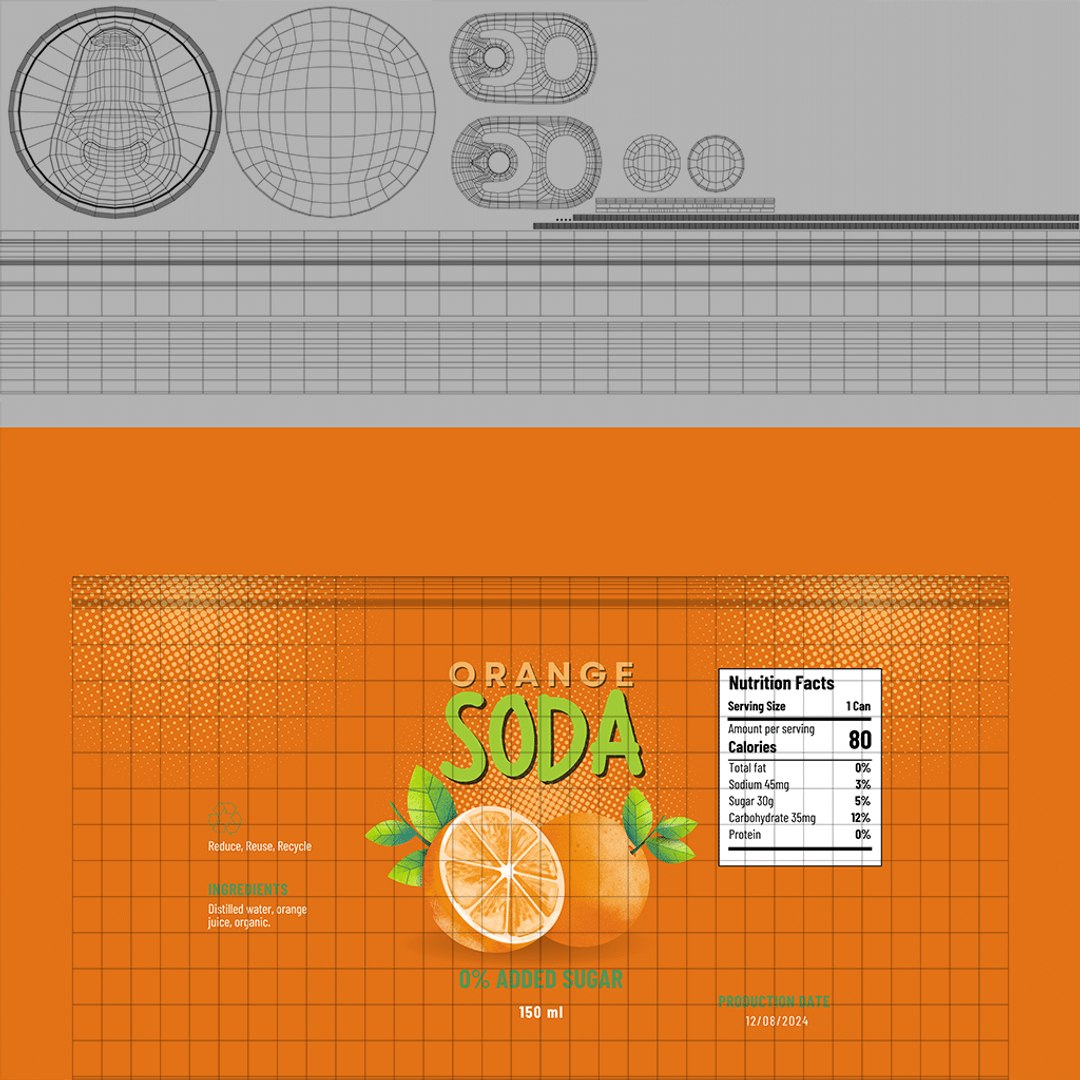 Soda Can With Droplets Slim Can 150ml 3D - TurboSquid 2242205