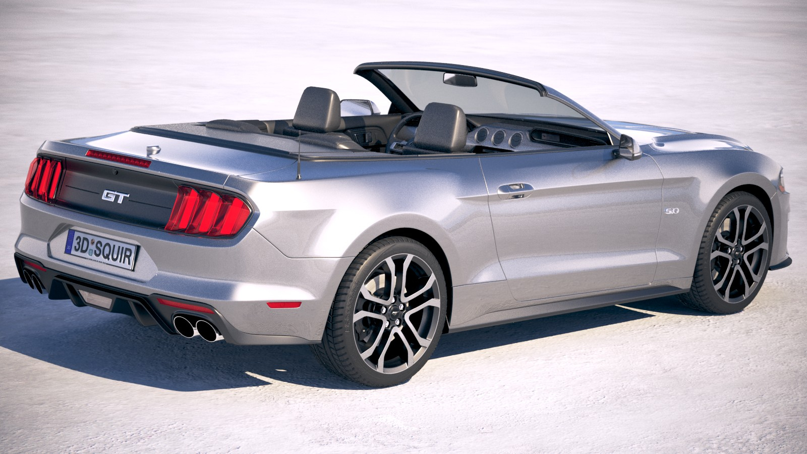 Mustang gt convertible model - TurboSquid 1204999