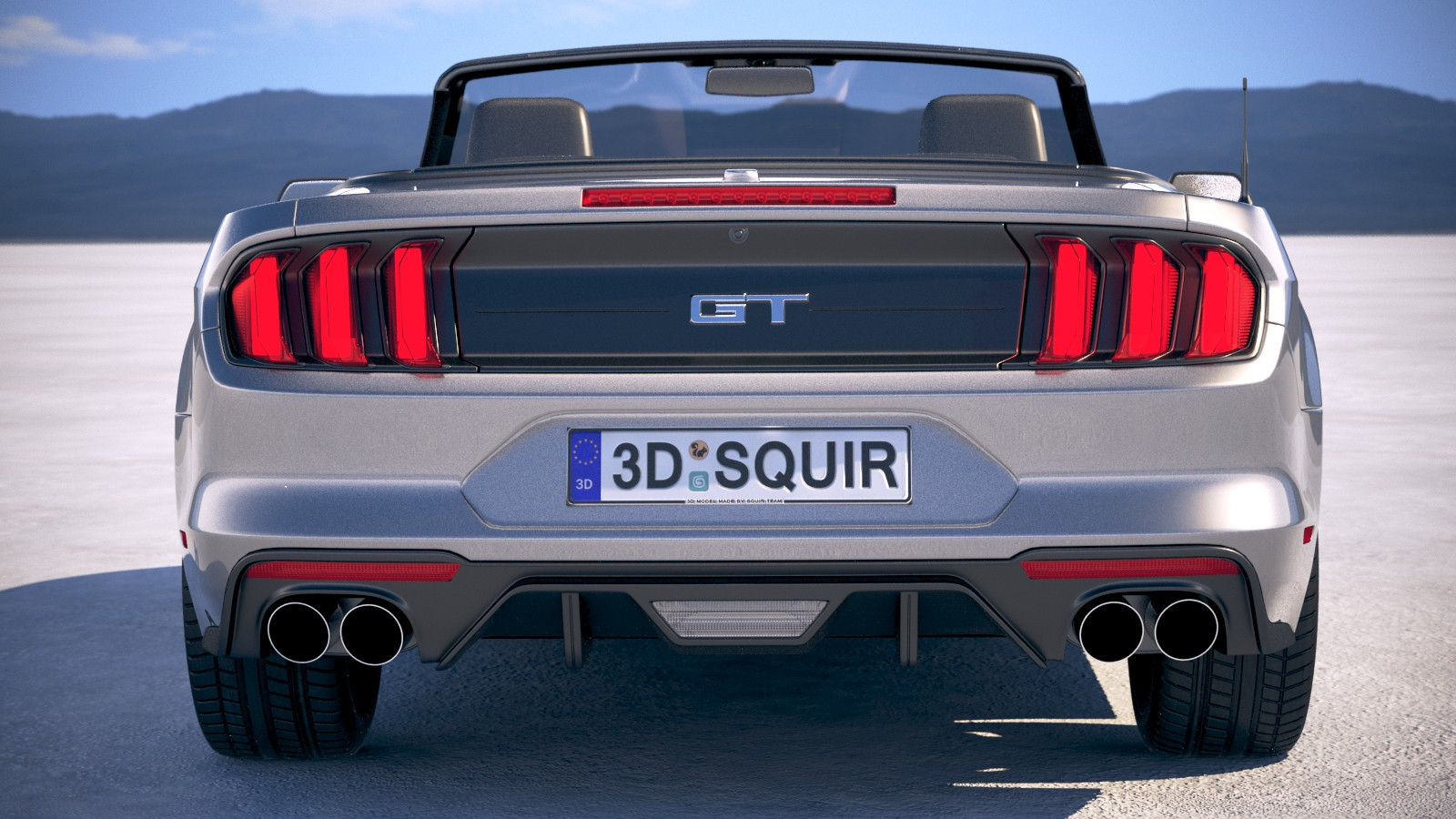Mustang gt convertible model - TurboSquid 1204999