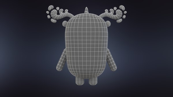 3D model cute cartoon monster - TurboSquid 1611227