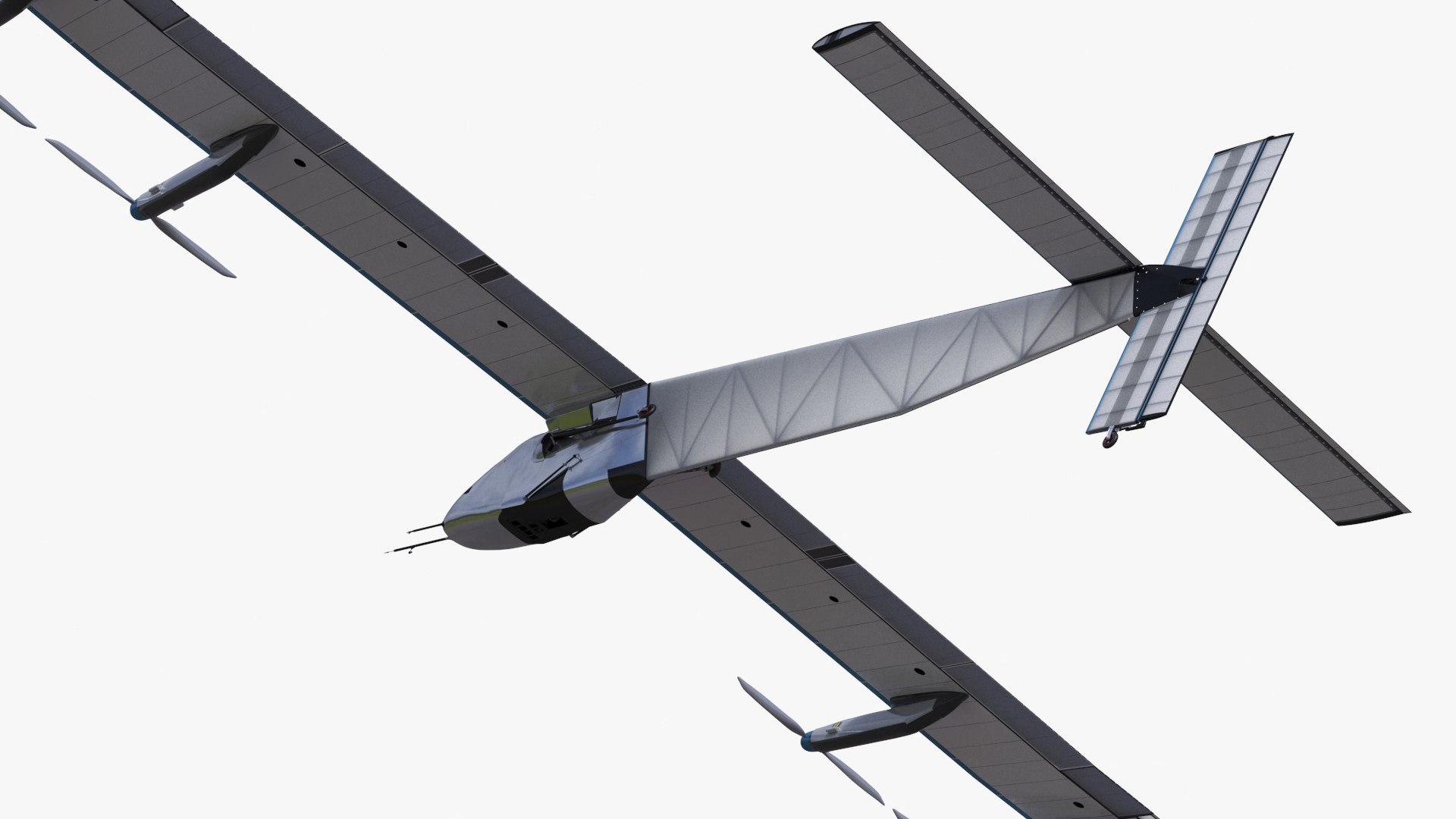 3D Solar Cargo Airplane Blue Rigged Model - TurboSquid 2267500