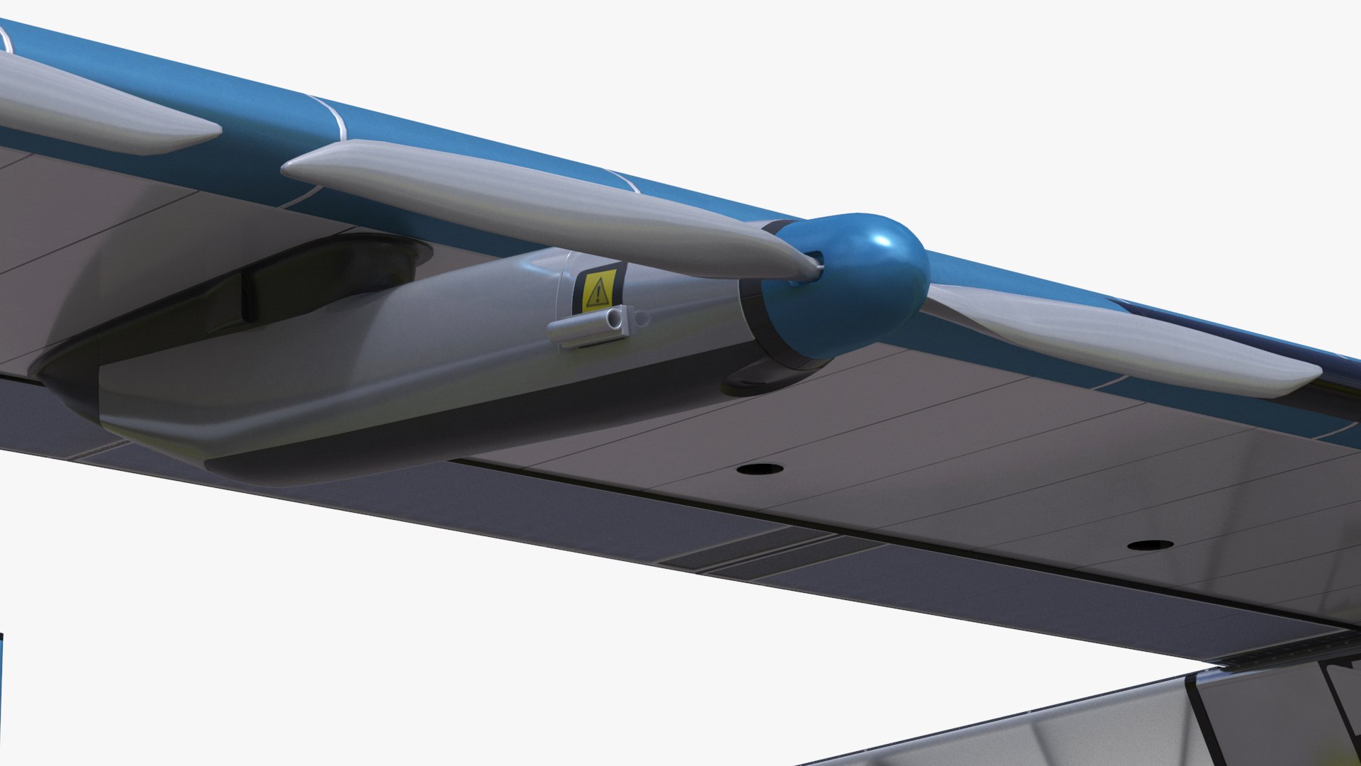 3D Solar Cargo Airplane Blue Rigged Model - TurboSquid 2267500