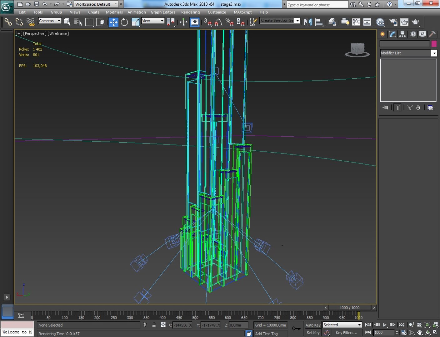 3d Model Low-poly Skyscraper