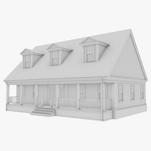 Colonial House 3D Models for Download | TurboSquid
