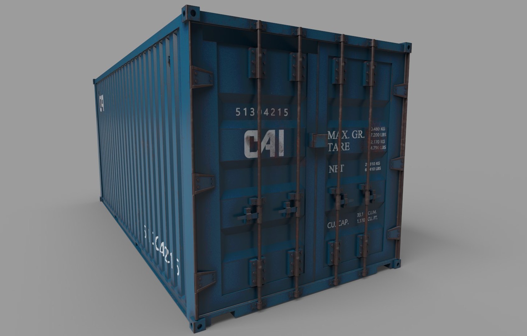 Polygons Container 3D Model - TurboSquid 1473978