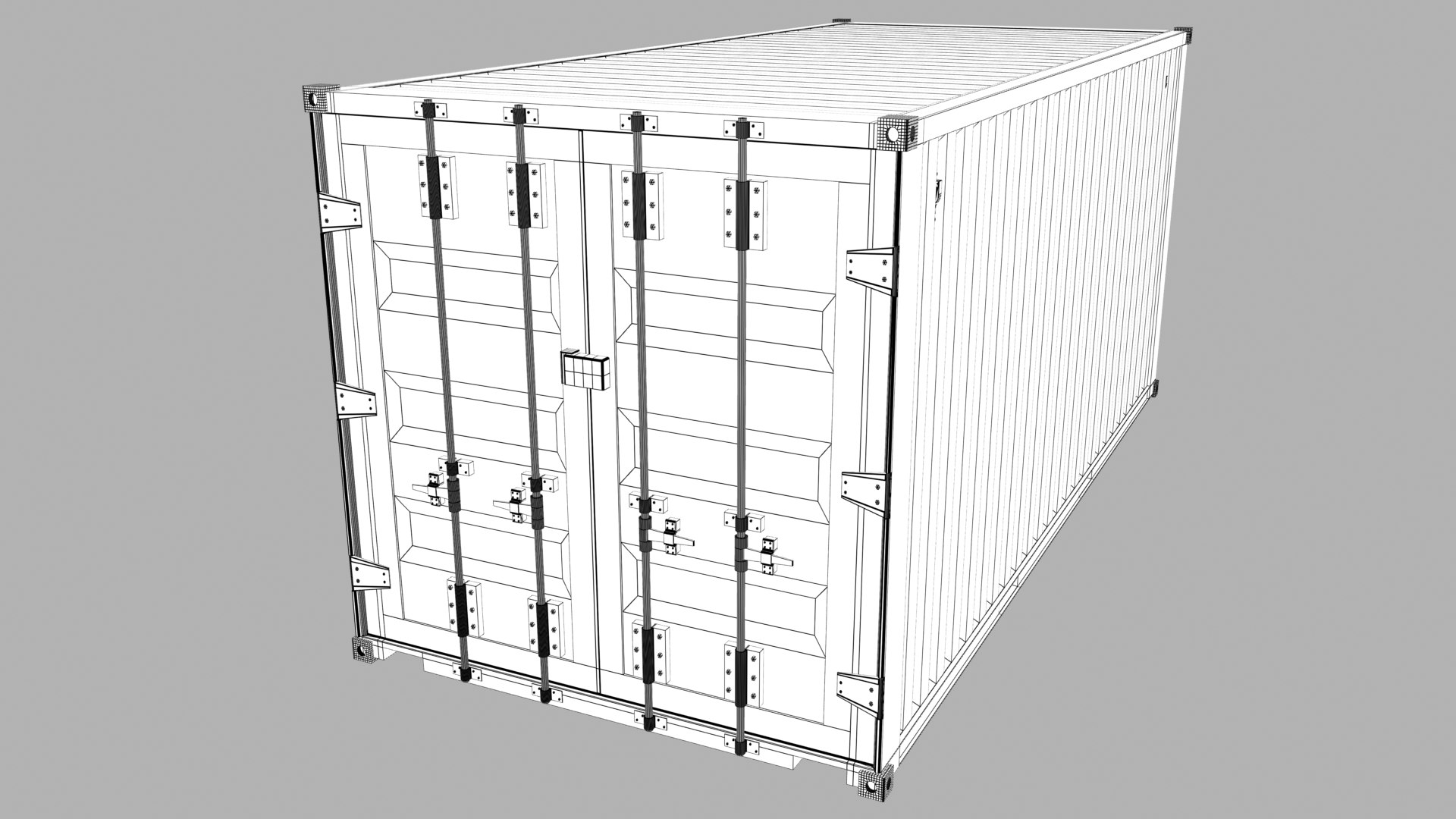 Polygons Container 3D Model - TurboSquid 1473978