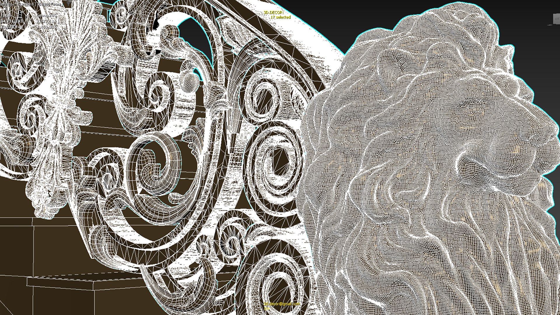 3D Lion Ladder - TurboSquid 2094536