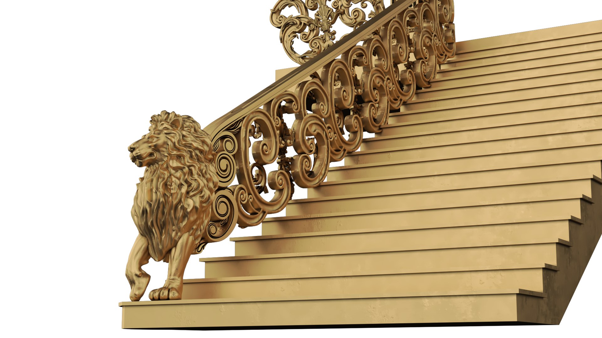 3D Lion Ladder - TurboSquid 2094536