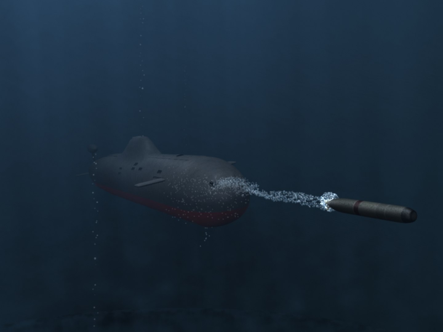 submarine akula 3d lwo