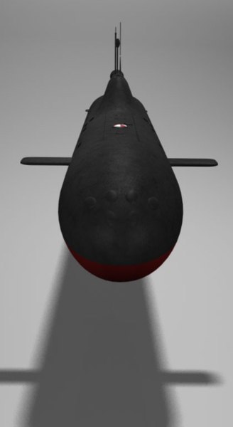 submarine akula 3d lwo