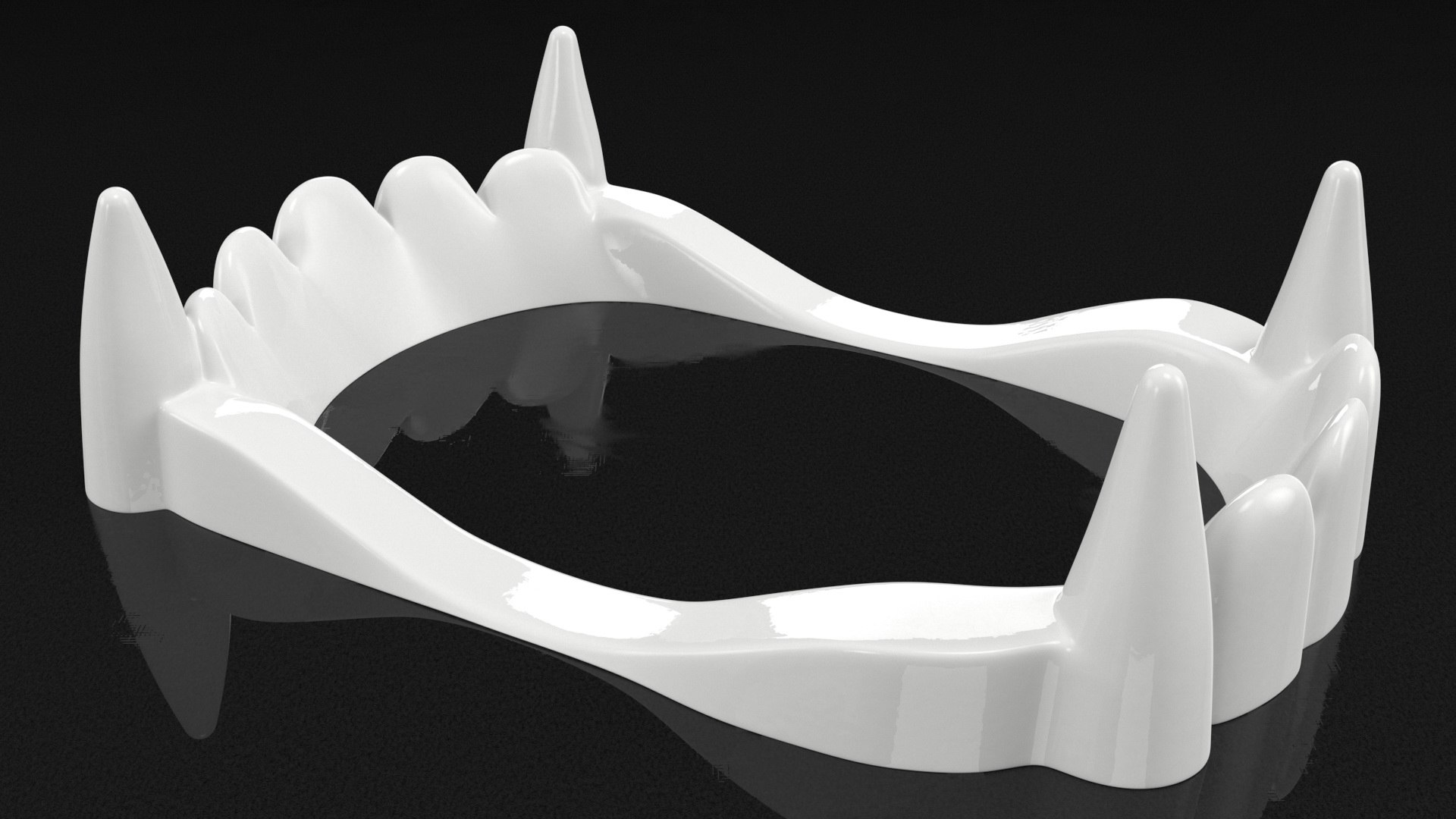 3D Plastic Vampire Teeth White Rigged for Cinema 4D - TurboSquid 1809445