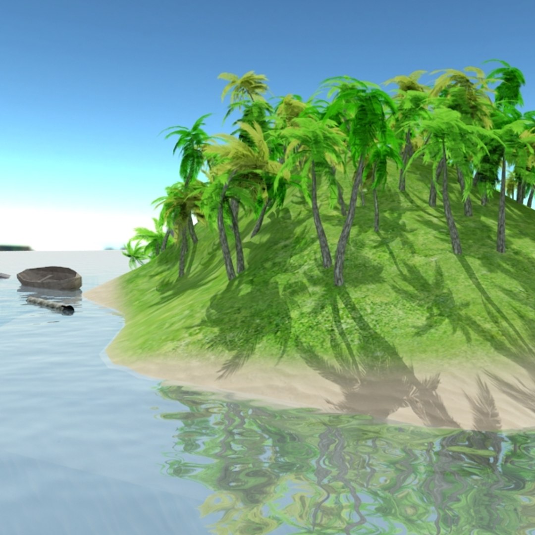 3d island land model