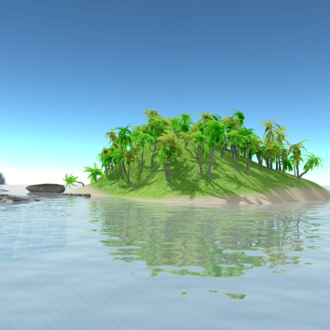 3d island land model