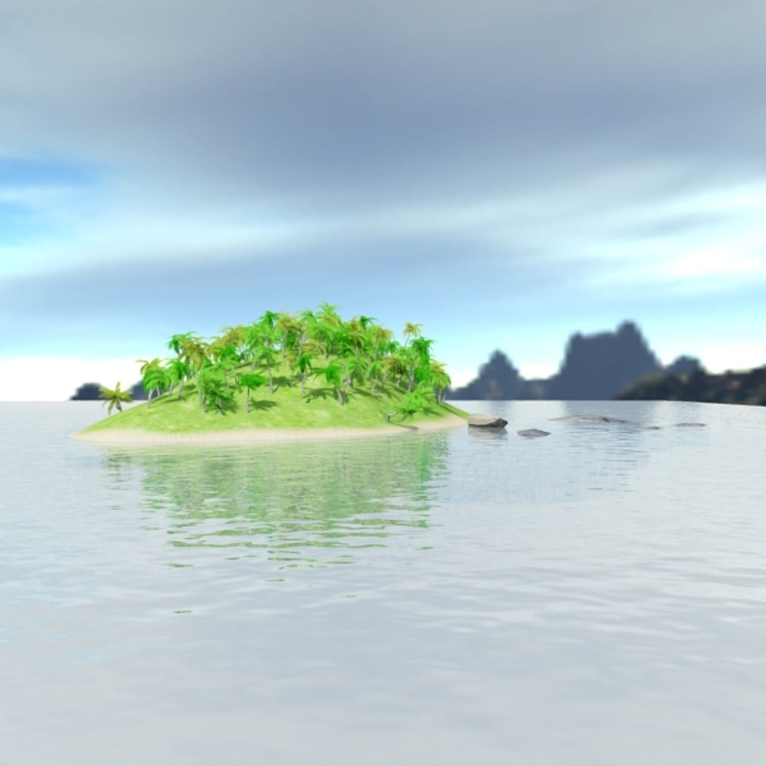 3d island land model