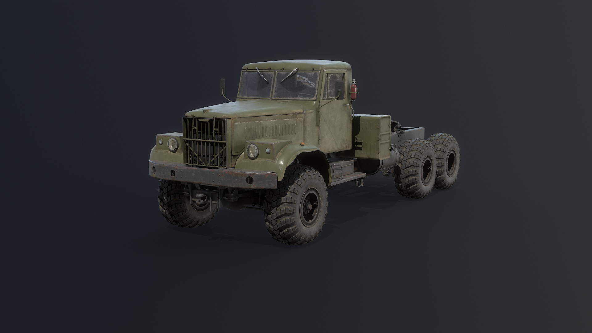 KrAZ-255B Chassis 3D model - TurboSquid 1711931