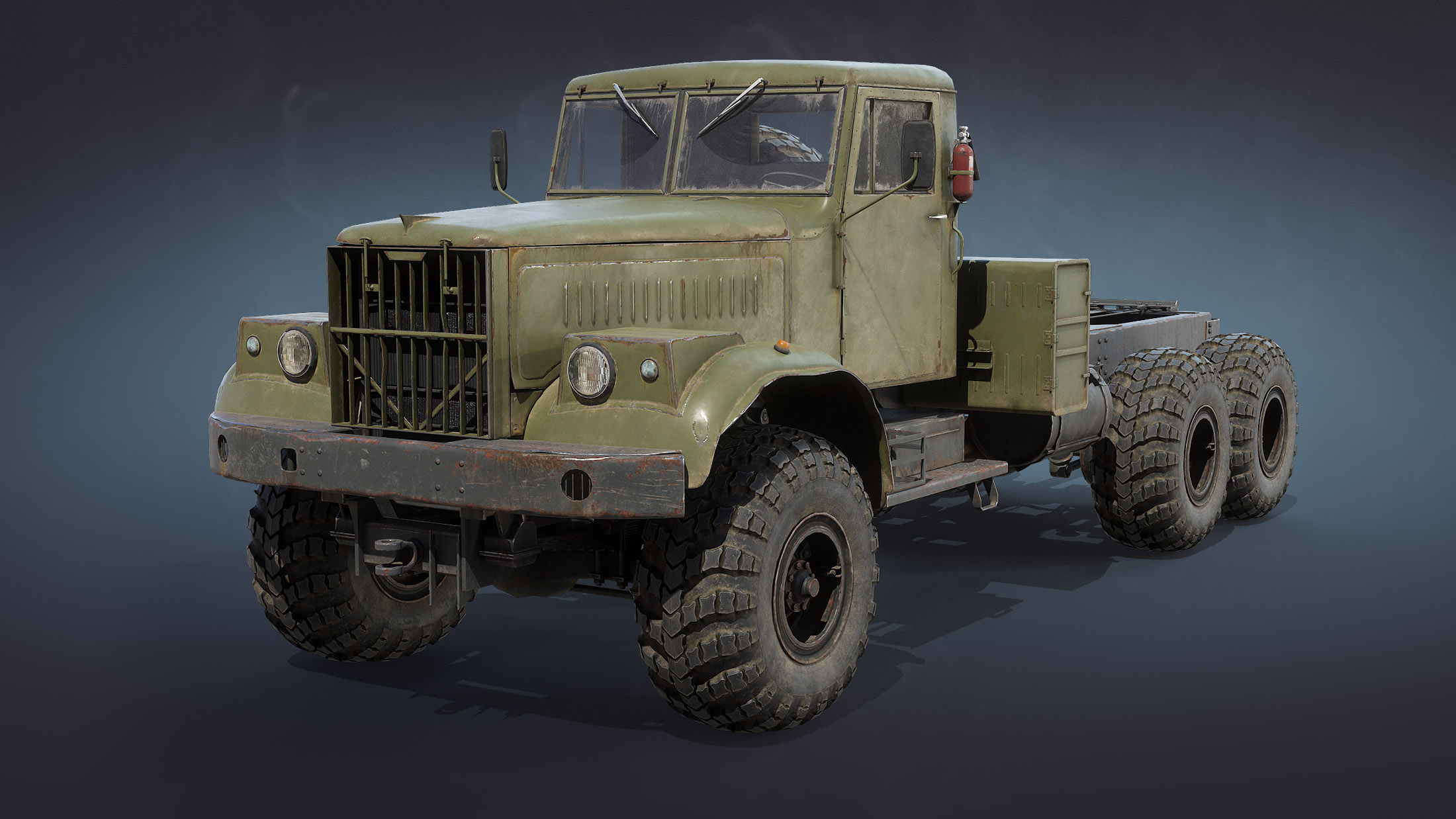 KrAZ-255B Chassis 3D model - TurboSquid 1711931