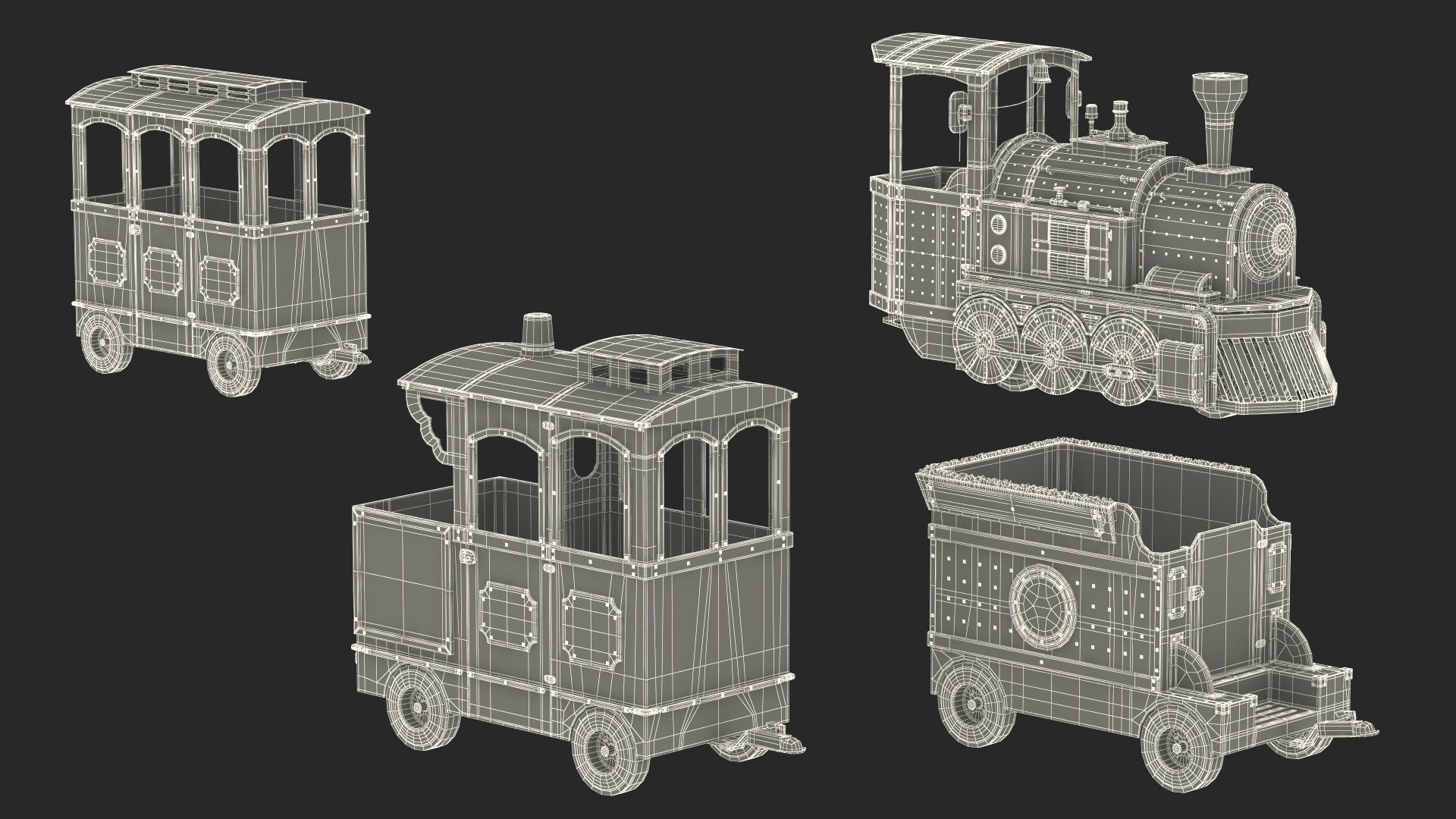 Wattman Mini Express Children Train model - TurboSquid 2058131
