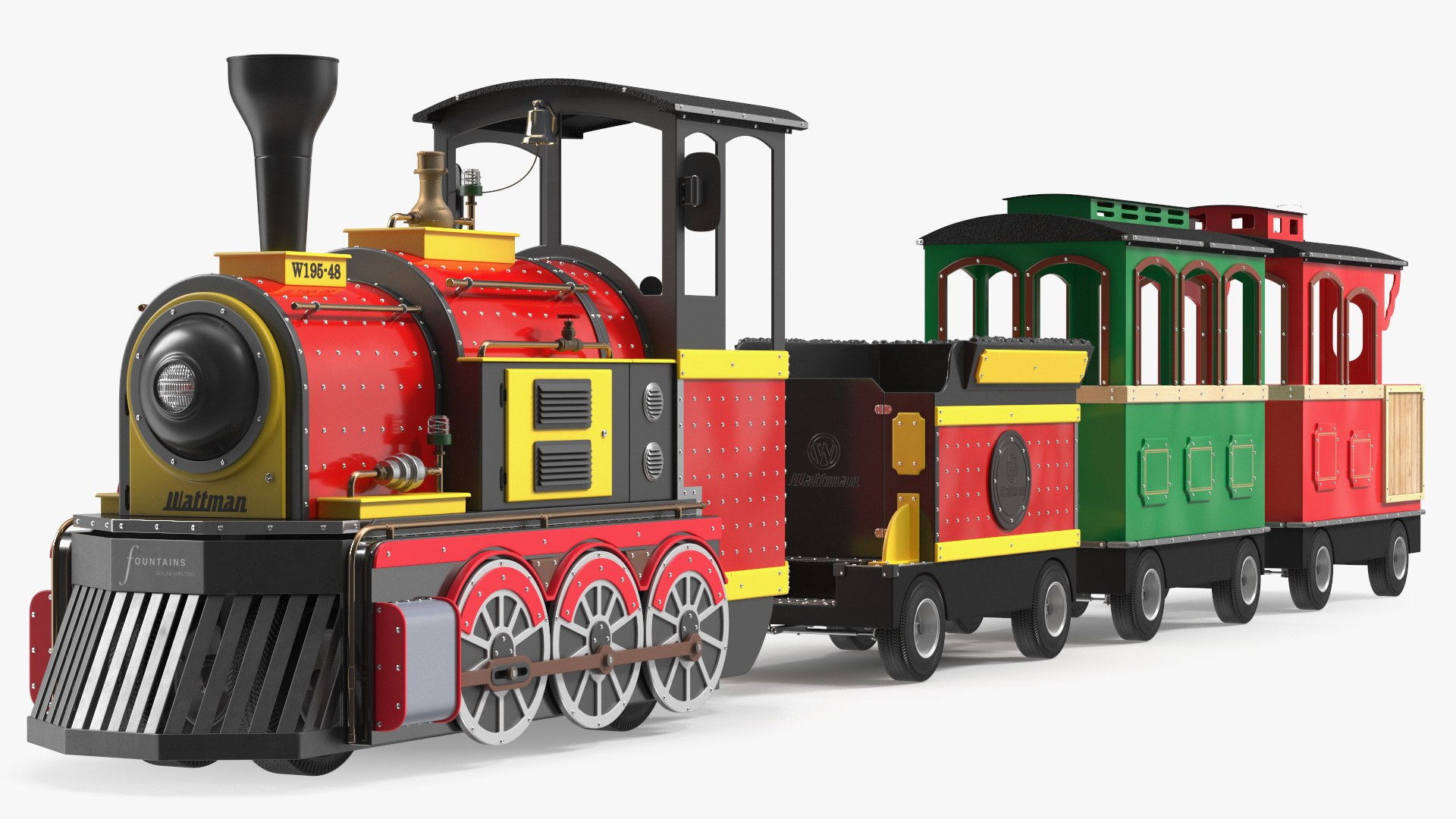 Wattman Mini Express Children Train model - TurboSquid 2058131