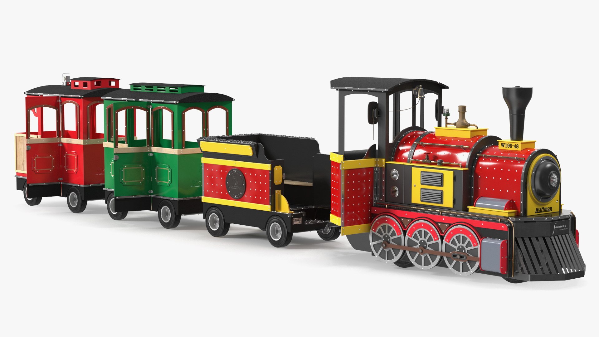 Wattman Mini Express Children Train model - TurboSquid 2058131